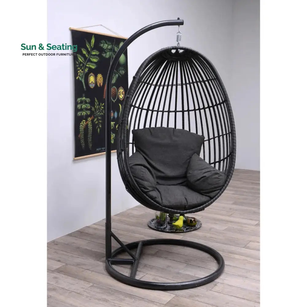 Verratti Single Seater Hanging Swing With Stand For Balcony , Garden S ...